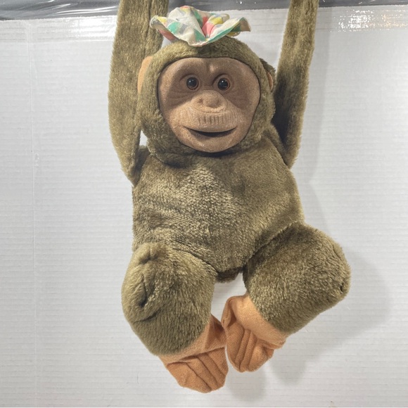 Toys | Vintage Flocked Face Monkey Puppet Brown 16 Plush Full Body Long ...